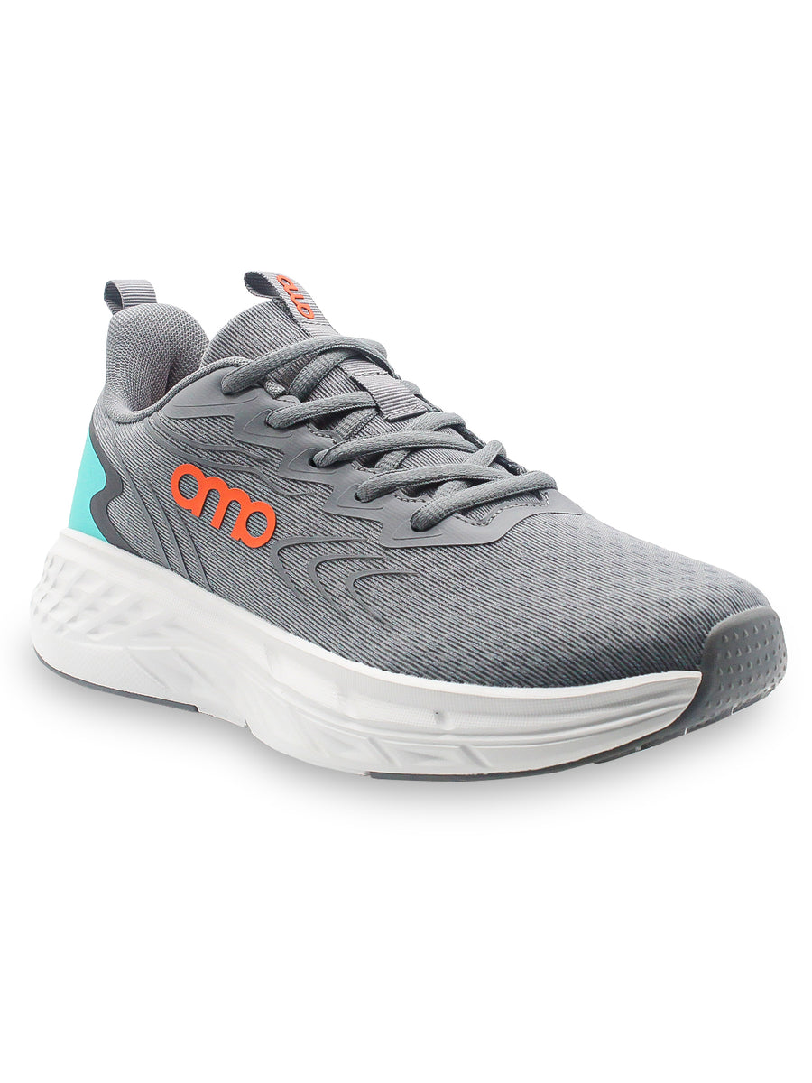 Amp Men’s Knitted Lace-Up Sneakers AM033-CHARCOAL – Amp. A Major ...